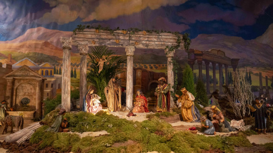 Las fotos del belén y los Reyes Magos en María Pita