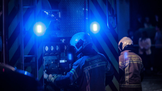 Las imágenes del incendio en el garaje de Pérez Cepeda