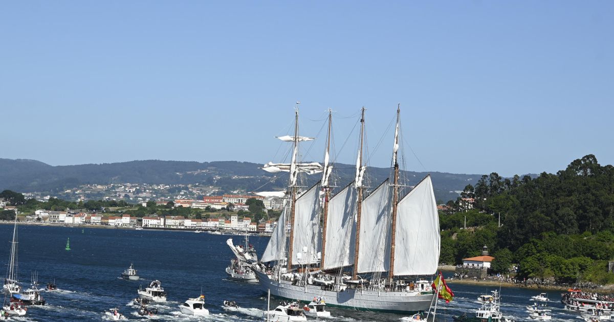 Leonor llega a Ferrol en el ‘Elcano’