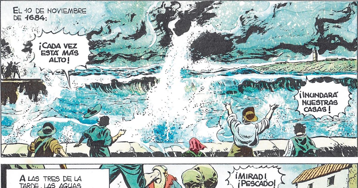 La gran ola que se tragó A Coruña hace 340 años